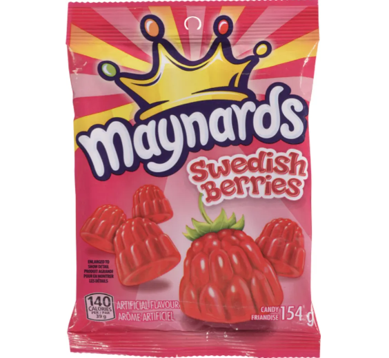 Maynards Swedish Berries Gummy Candy 154g – Puce Rock